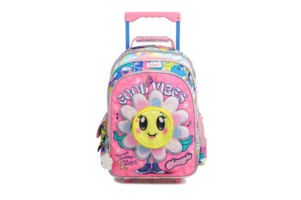 Mochila Chimola «Flower» con carro 16″ – La Sorpresa Marroquinería