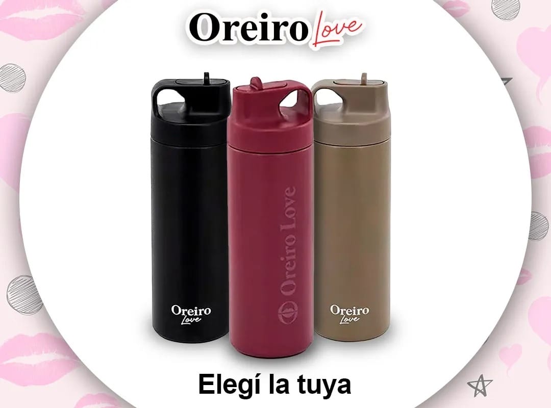 Botella Térmica Las Oreiro Love Acero Inoxidable. – La Sorpresa ...