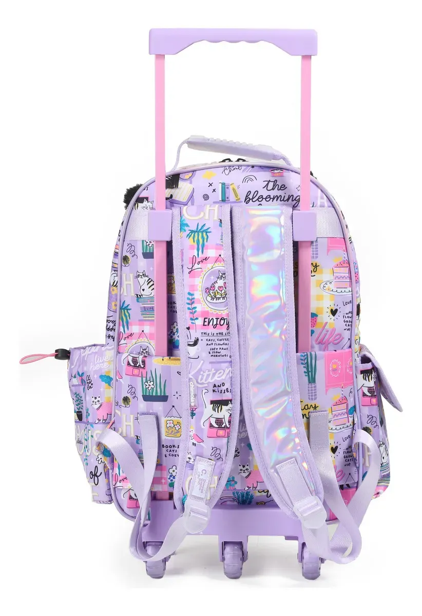 Mochila Chimola c/carro 16″ Personaje Cat. – La Sorpresa Marroquinería