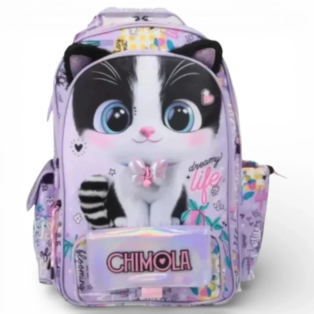 Mochila Chimola cat Espalda 18″ Gran Capacidad. – La Sorpresa Marroquinería